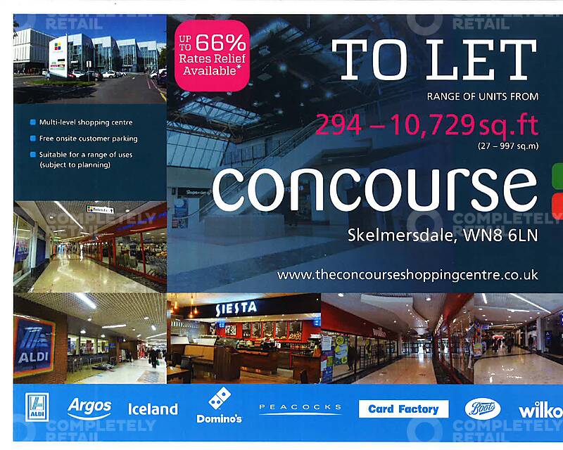 Shop to rent | Concourse Shopping Centre, Southway, Skelmersdale, WN8 6LN